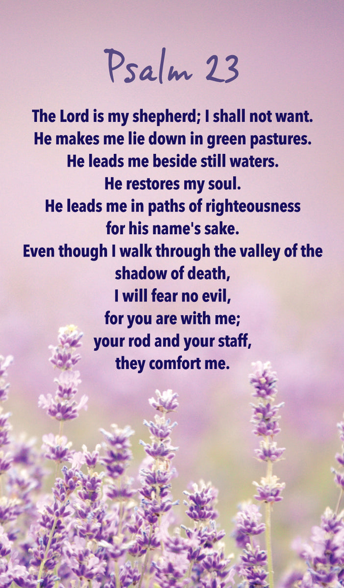 Prayer Card - Psalm 23 – Kevin Mayhew