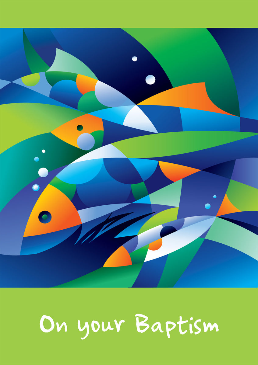 For Your Baptism - Fish Collage (Adult)-Standard Card – Kevin Mayhew