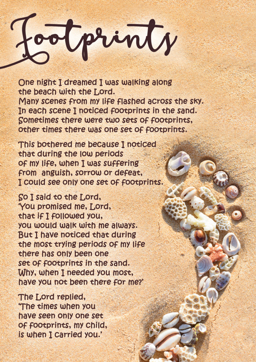 Footprints - Shell Footprint -Standard Card – Kevin Mayhew