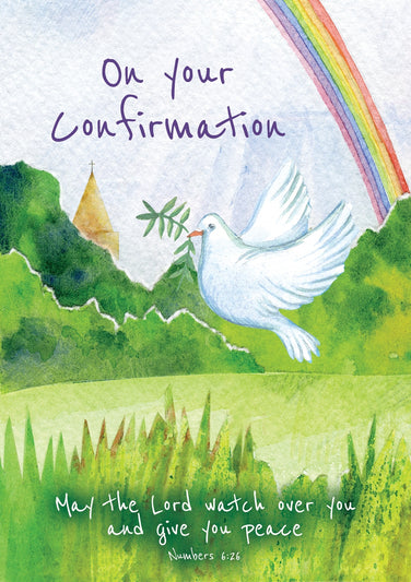 On Your Confirmation - Dove & Rainbow Std Card Textured (6 Pack ...