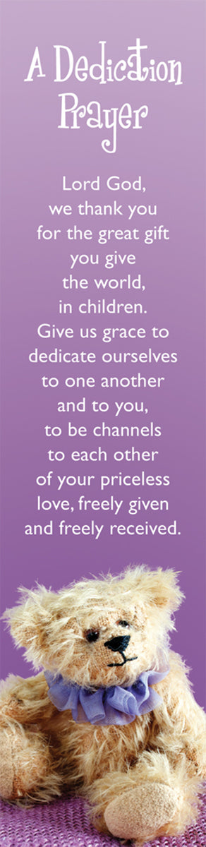 Bookmarks - A Dedication Prayer Pack of 10 Individual Design – Kevin Mayhew