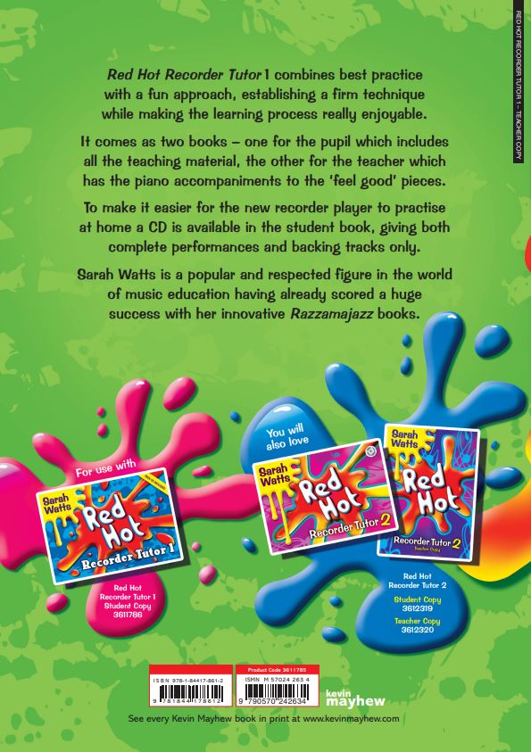 Red Hot Recorder Tutor - Teacher Edition – Kevin Mayhew